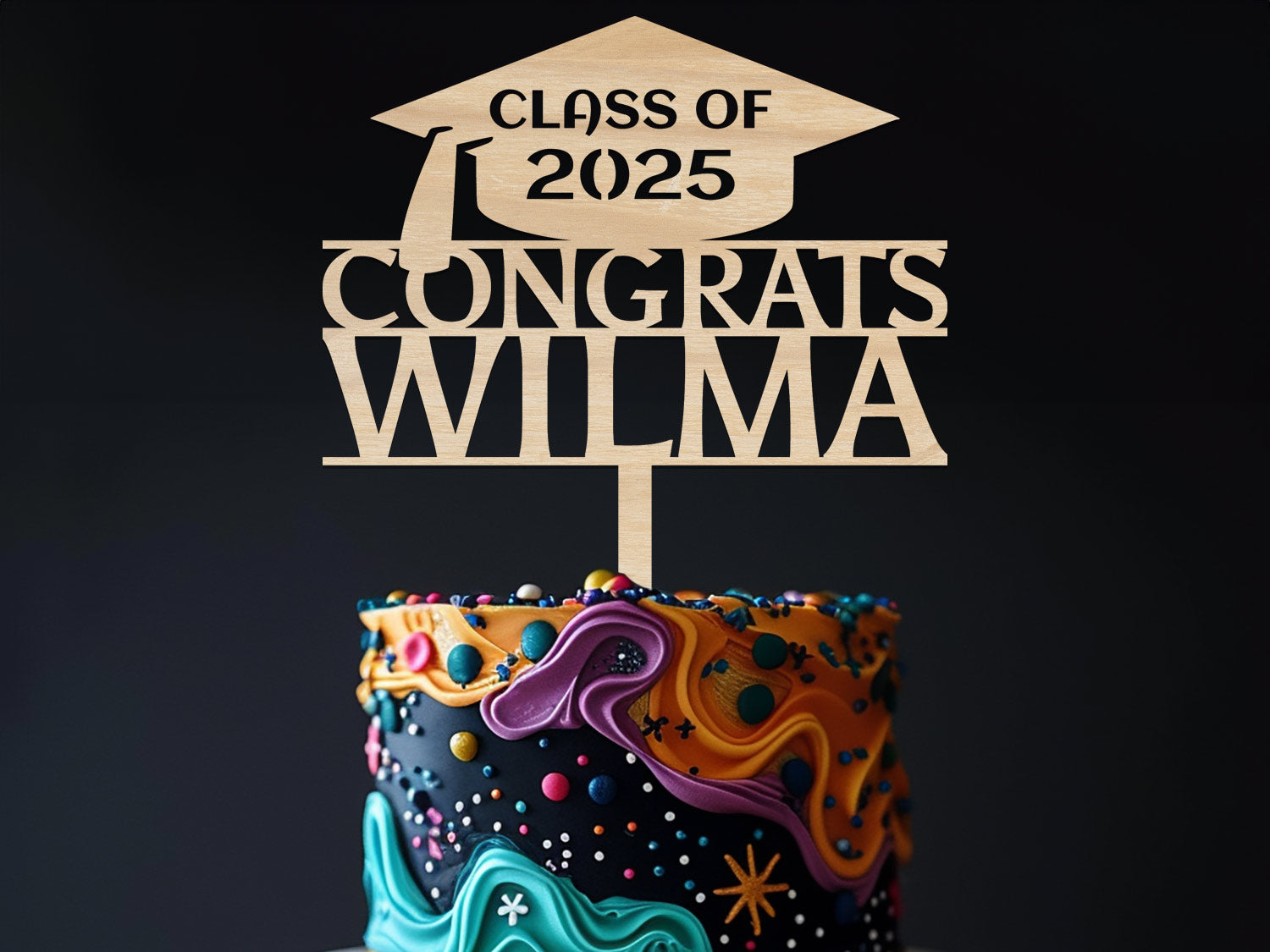 Class 2025 Congrats Cake Topper – PGFactory.ie