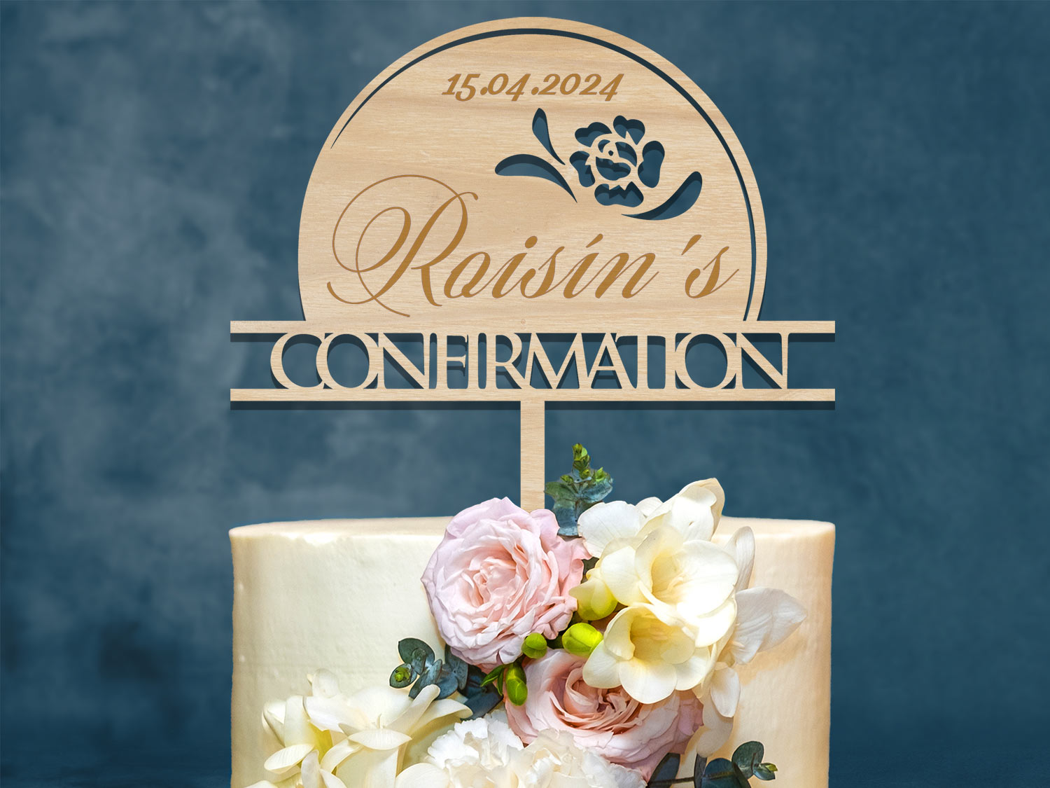 Confirmation Engraved Cake Topper – PGFactory.ie