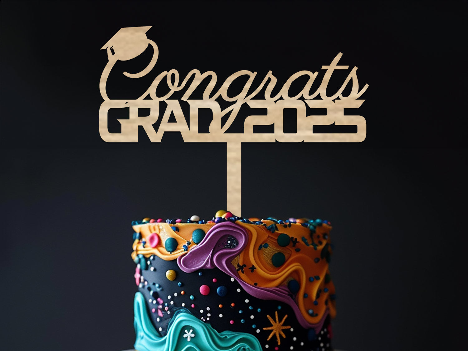 Congrats Graduation Cake Topper – PGFactory.ie