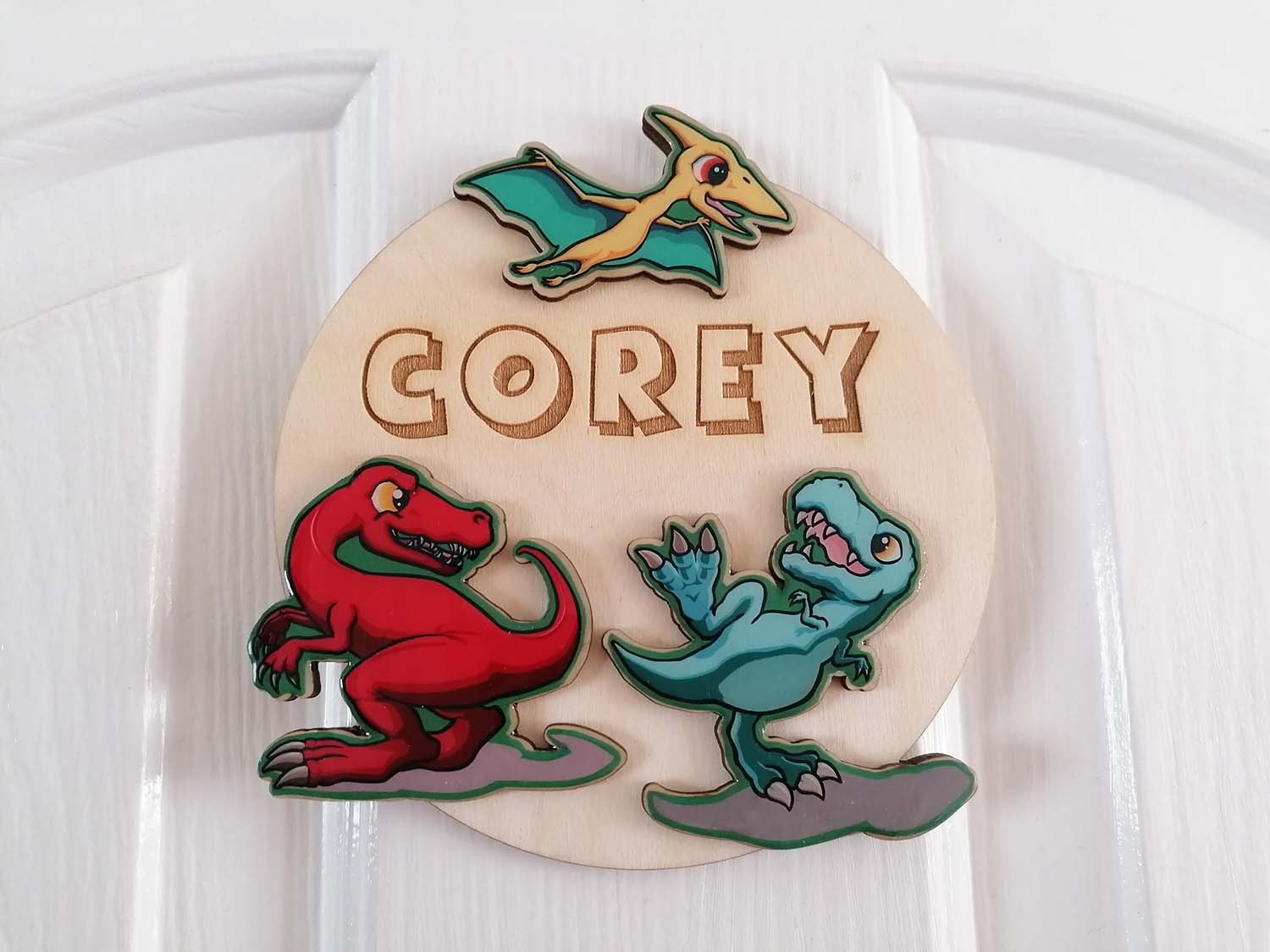 Dinosaurs Themed Child Room Sign – PGFactory.ie