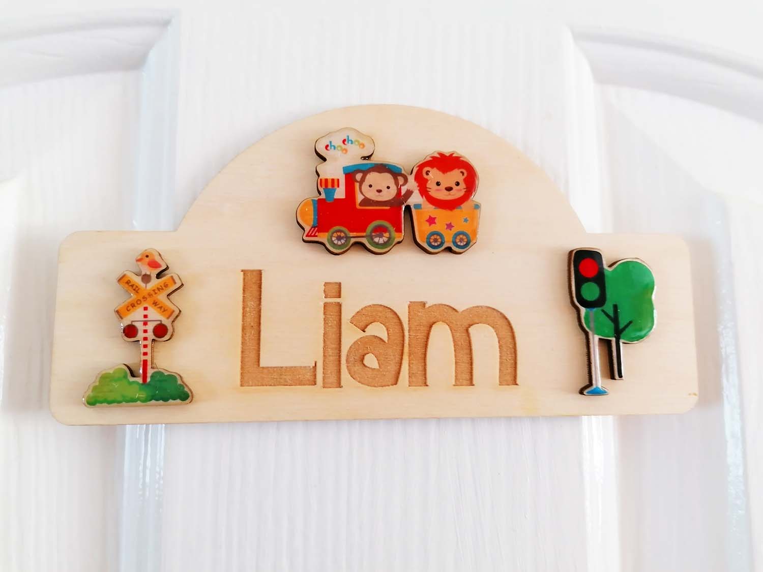 Train Themed Child Room Sign – PGFactory.ie