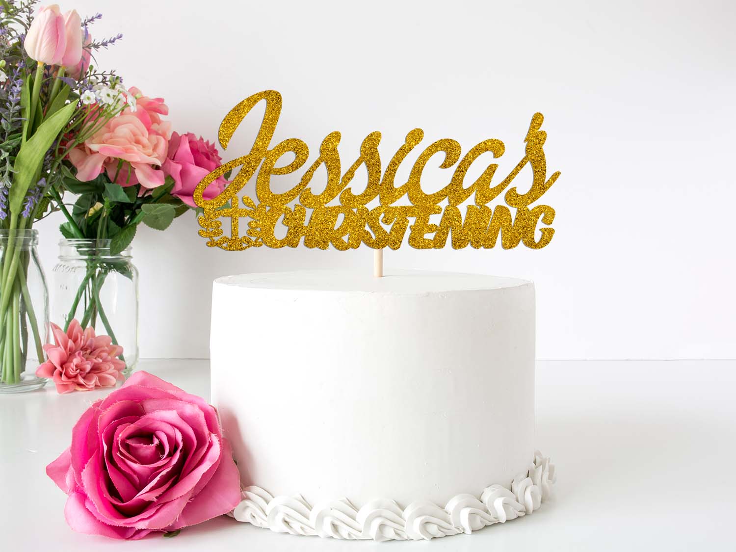 Decorative Christening Cake Topper – PGFactory.ie