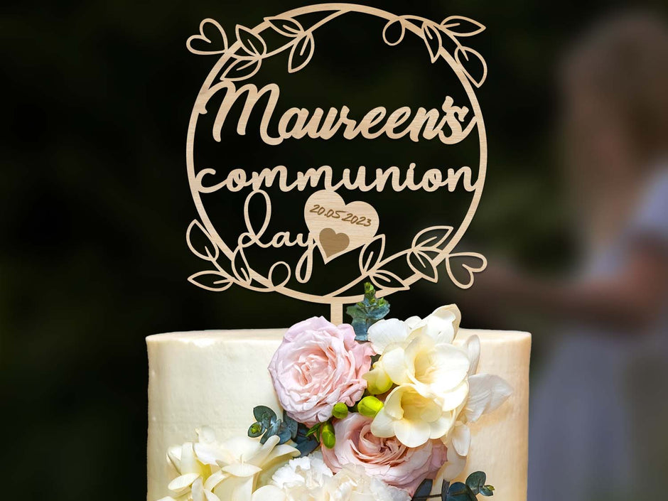 Personalized Holy Communion Cake Toppers – PGFactory.ie