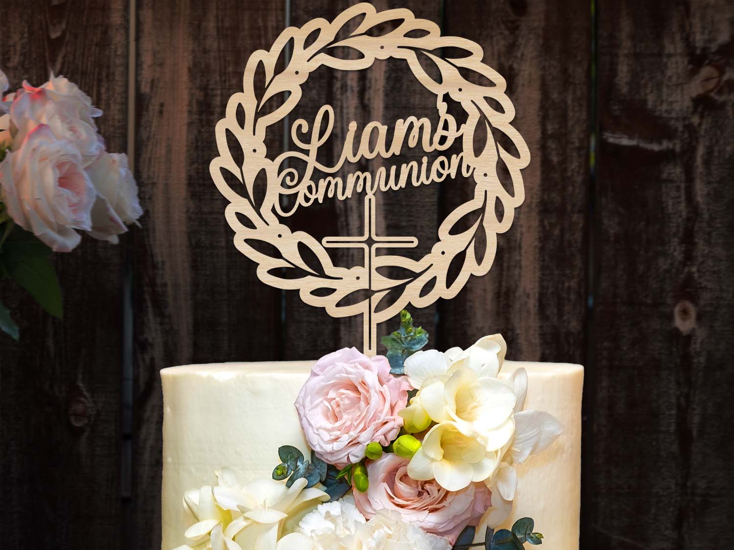 Communion Personalised Name Cake Topper – PGFactory.ie