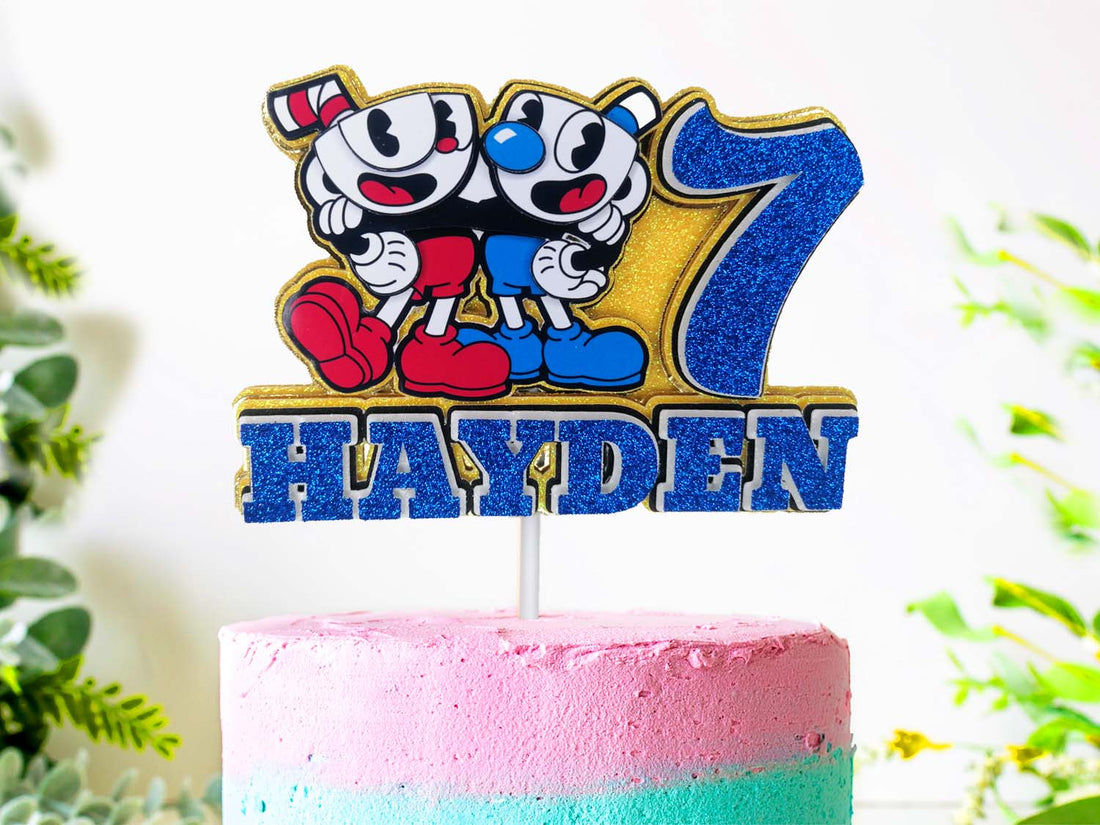 Cuphead 3D Birthday Cake Topper – PGFactory.ie