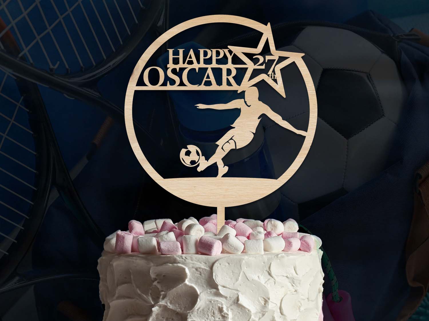 Football Fan Personalized Cake Topper – PGFactory.ie
