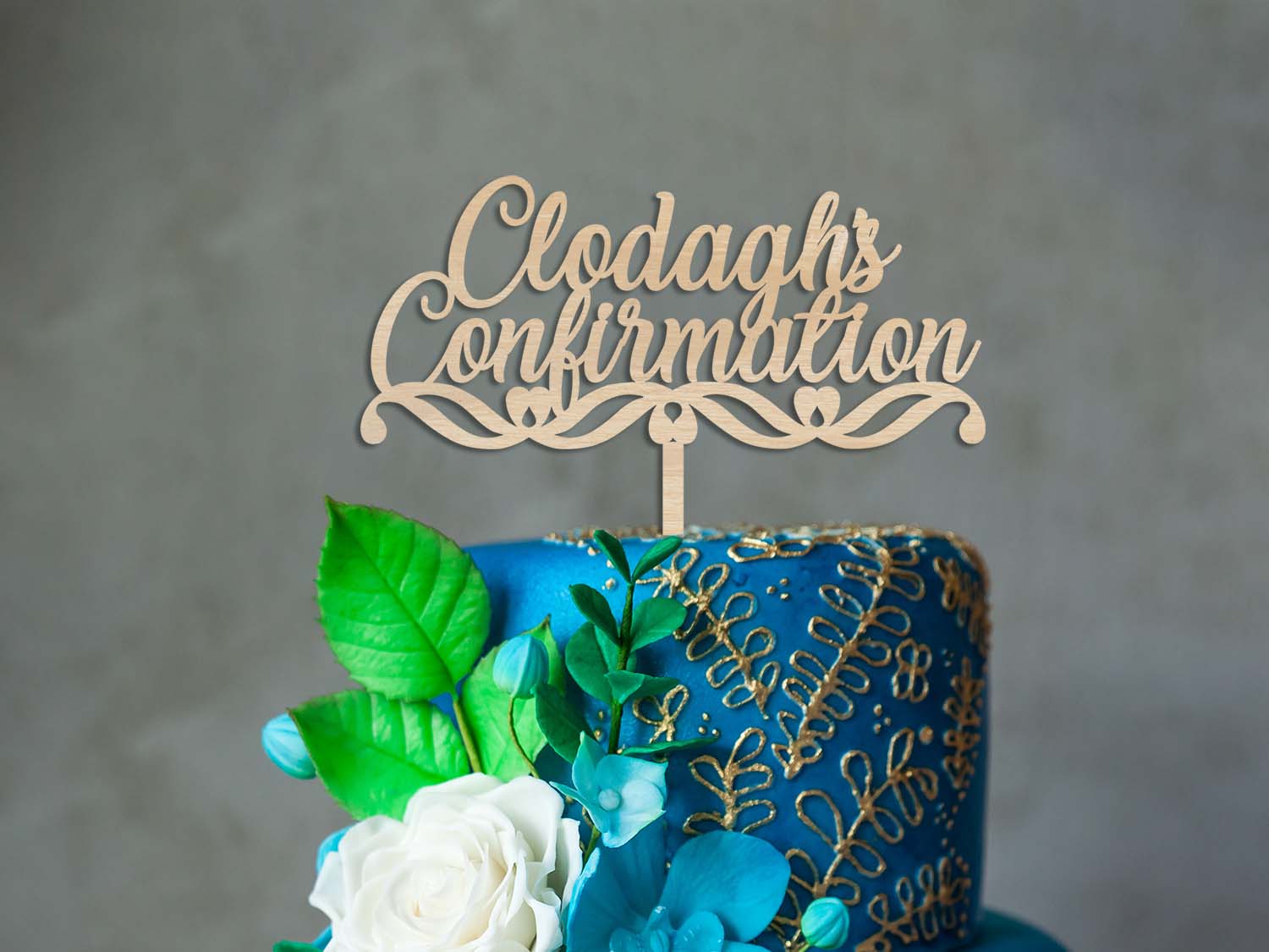 Confirmation (Hearts) - Wooden Cake Topper - Made in Ireland – PGFactory.ie