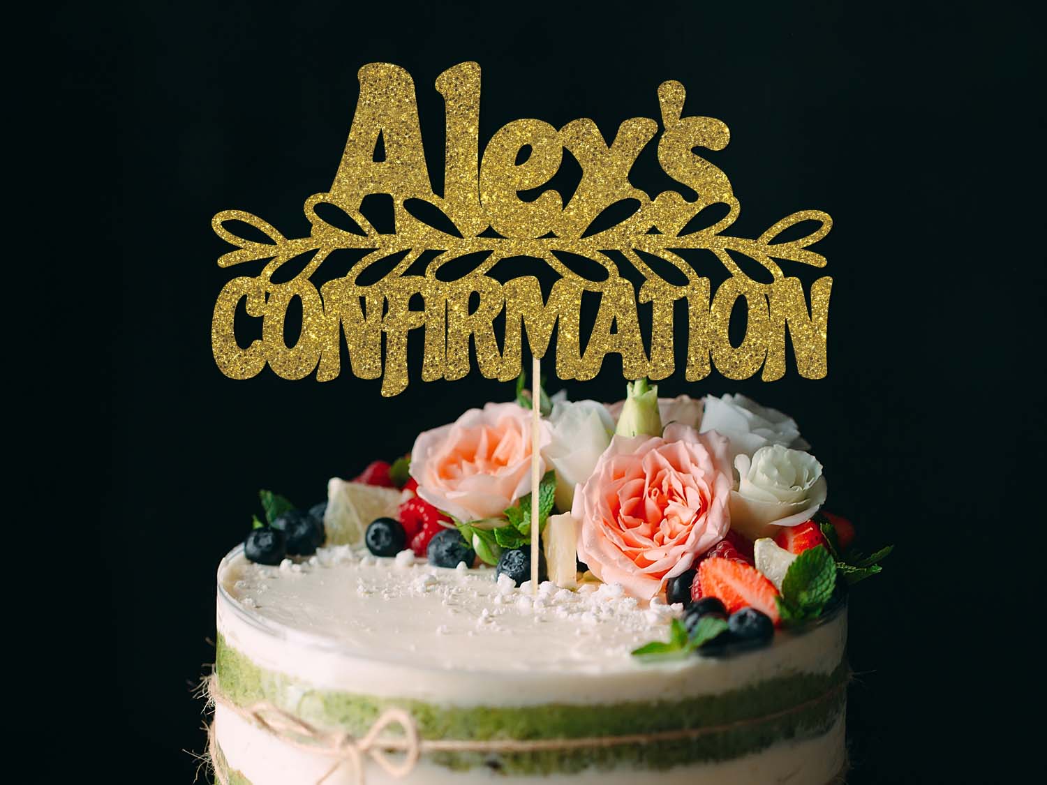 Personalised Confirmation Cake Decoration – PGFactory.ie