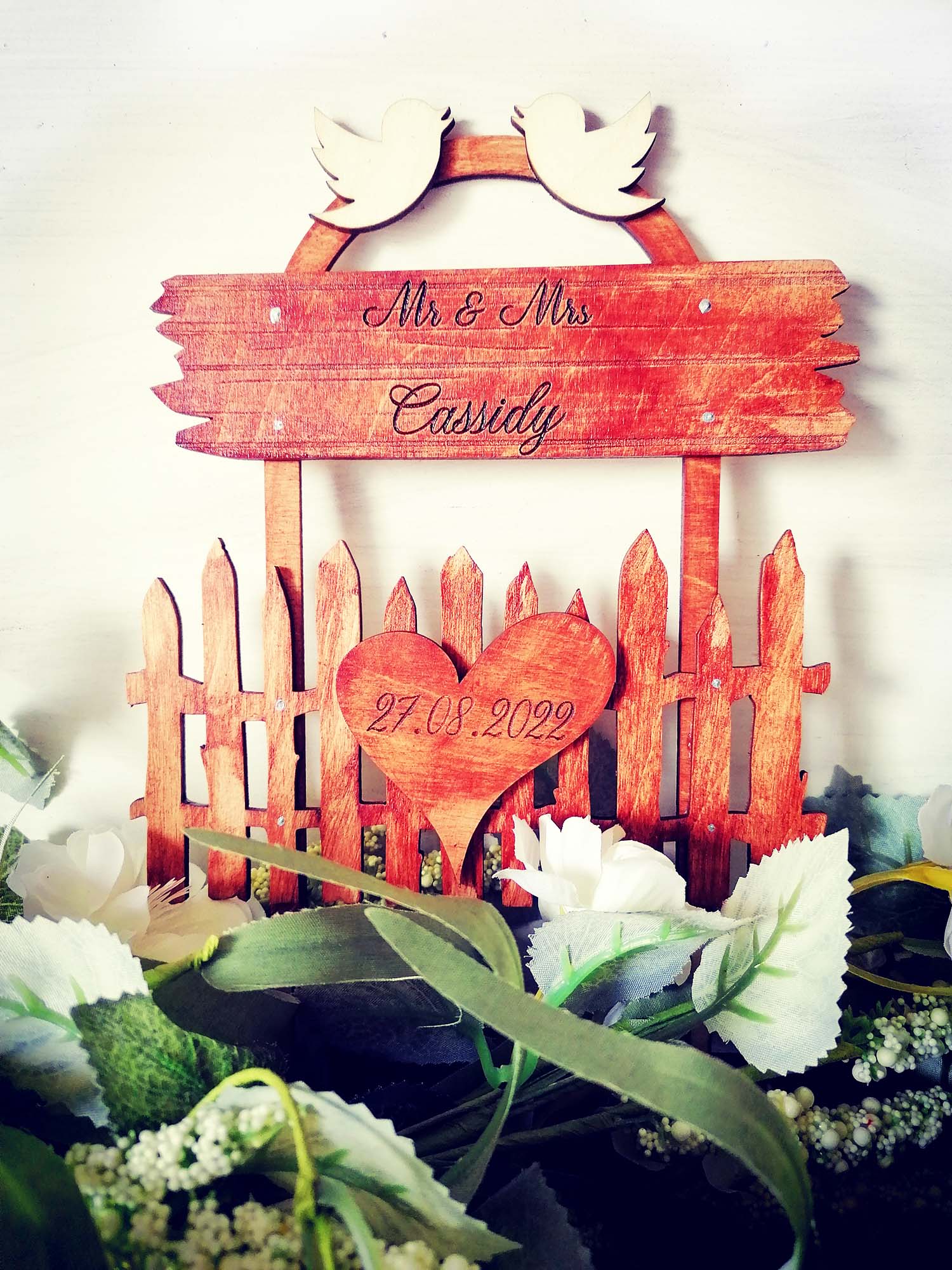 Rustic Wedding Gate Cake Topper – PGFactory.ie