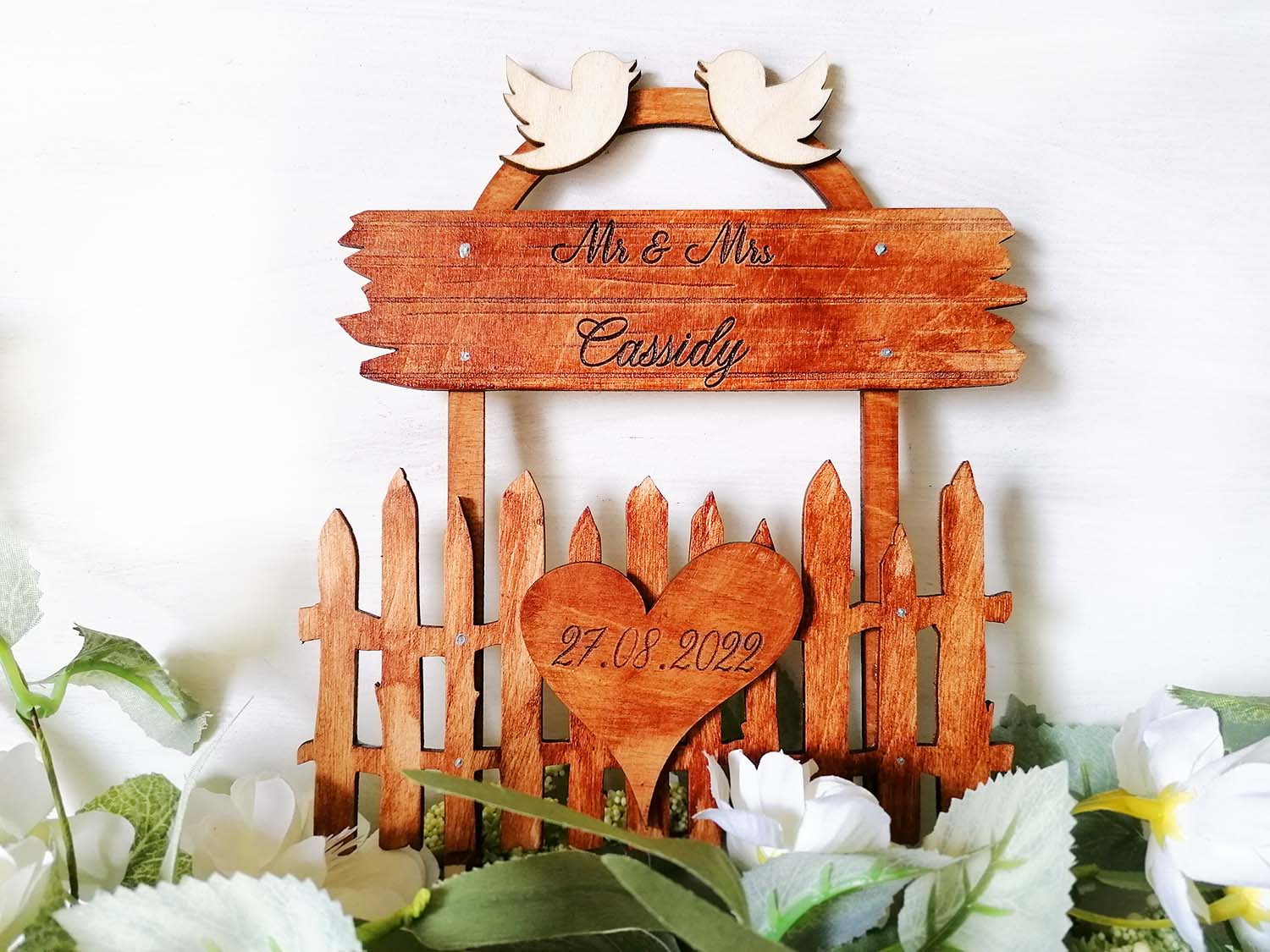 Rustic Wedding Gate Cake Topper – PGFactory.ie